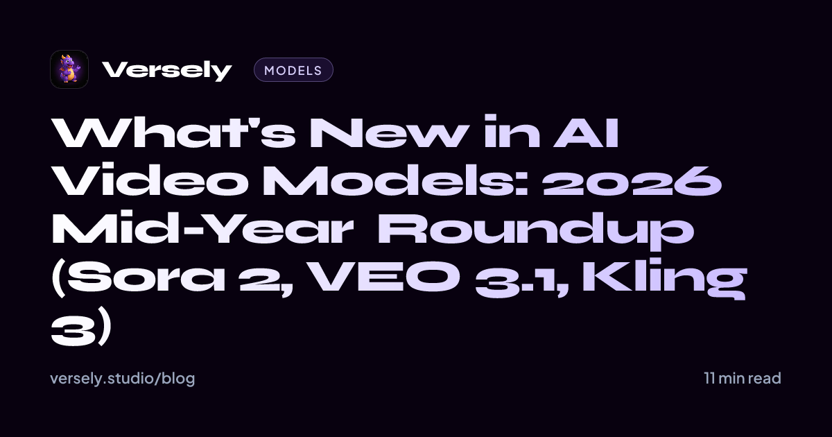 What's New in AI Video Models: 2026 Mid-Year Roundup (Sora 2, VEO 3.1 ...
